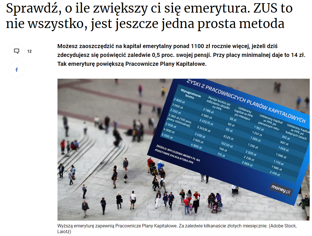 Money.pl: Sprawdź, o ile zwiększy Ci się emerytura. ZUS to nie wszystko ...